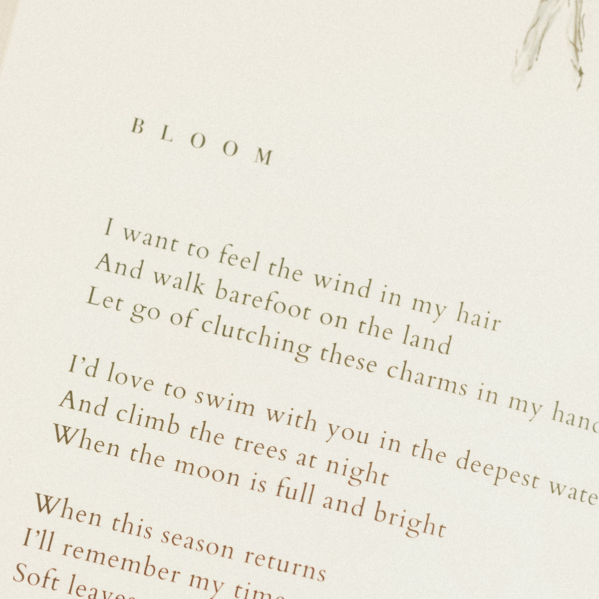 Delicate Footsteps ~ Book of Poems – Dear Rae Jewellery